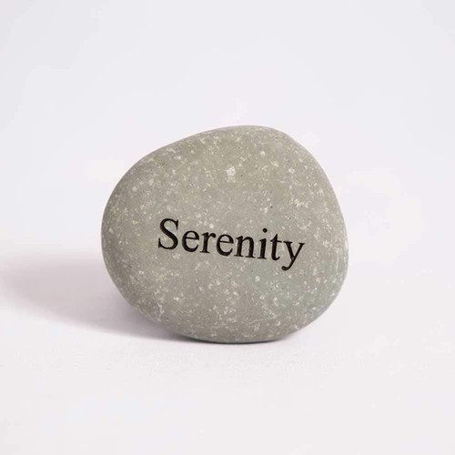 Garden Age Supply Serenity Engraved StoneInspirational Sandblast ...