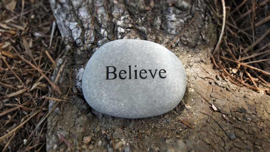 Believe Engraved Stone - Inspirational Gifts | Awesome Stones