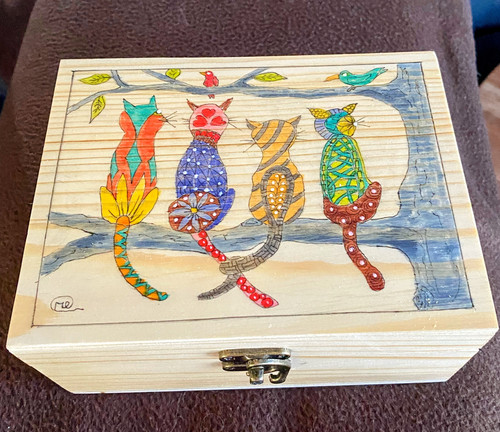 Treasure Box - Zentangle 4 Cats | RichArt Creations