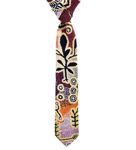 ABORIGINAL TIE - GIFT BOXED - PADDY STEWART, AUSTRALIA, INDIGENOUS ...