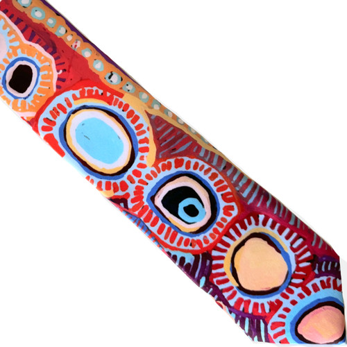 ABORIGINAL TIE - GIFT BOXED - MURDIE MORRIS, AUSTRALIA, INDIGENOUS ...