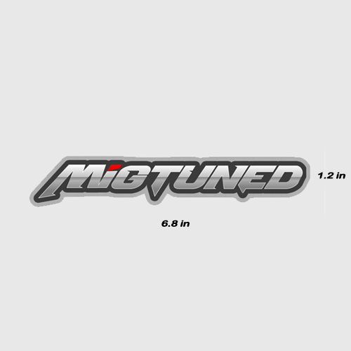 Migtuned Brushed Aluminum Sticker | Migtuned