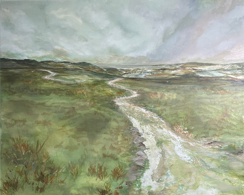 Heather Covered Hills - Original | Kate Escott Fine Art