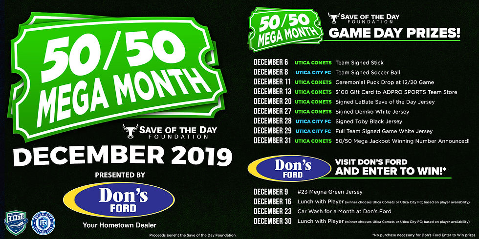 50/50 MEGA MONTH