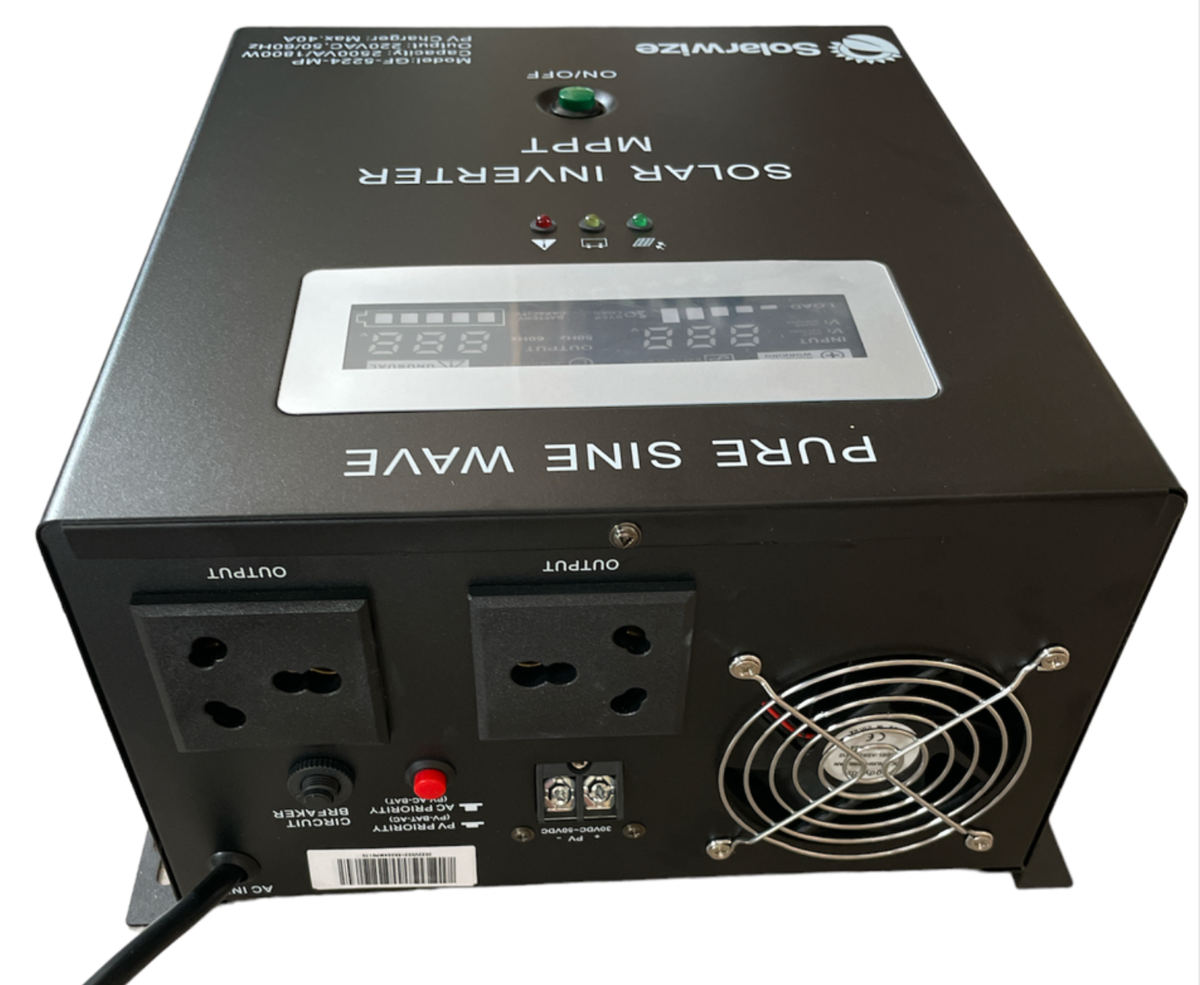 Solarwize 2500VA/1800W 24V 40A MPPT Pure Sine Wave Inverter | Quick SA