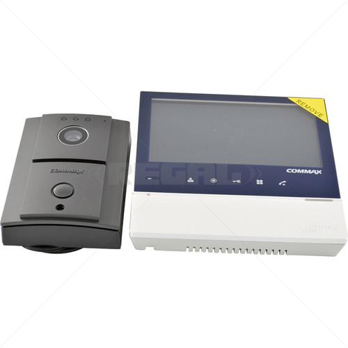 Commax 7-inch Hands Free Touch Button Video Intercom Kit CDV-70HDRC-4L ...