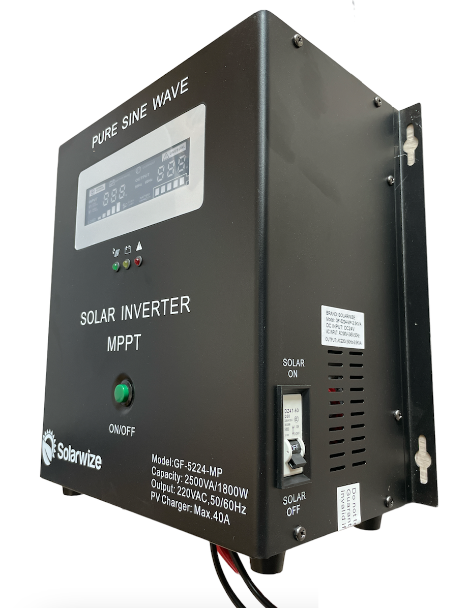 Solarwize 2500VA/1800W 24V 40A MPPT Pure Sine Wave Inverter | Quick SA
