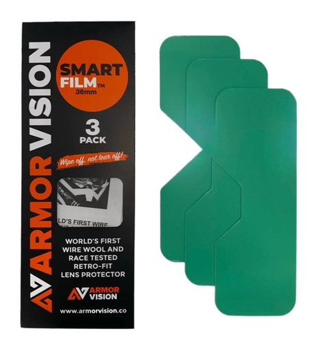 Armor Vision SmartFilm 36mm Lens Protector (3 Pack) | MXRaceTime
