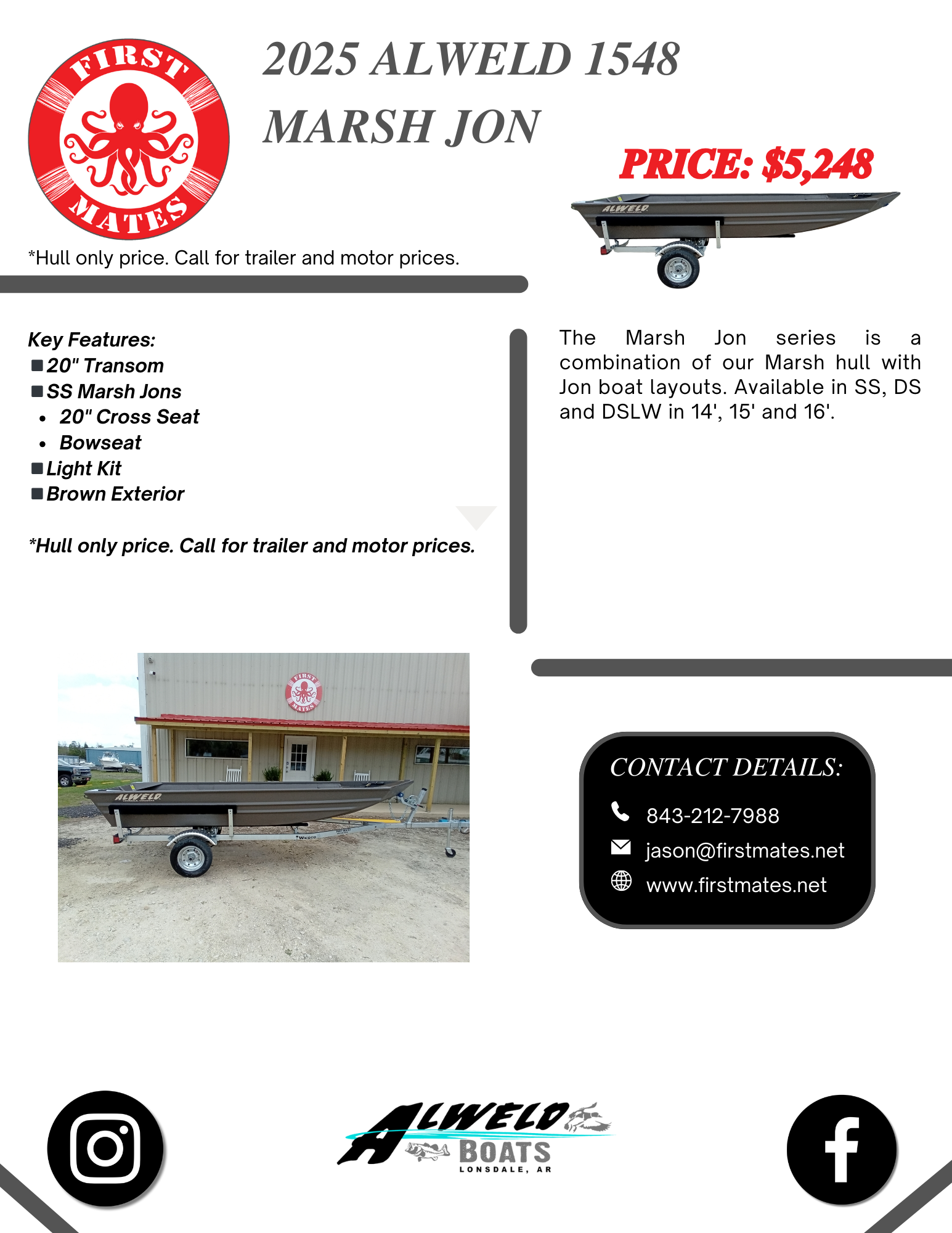 New Alweld 1548 Marsh Jon For Sale in South Carolina