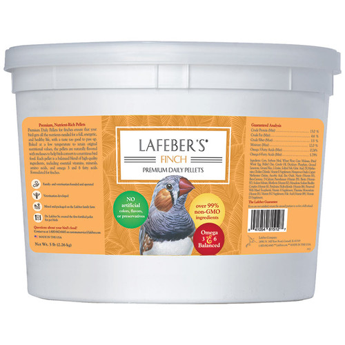 Lafeber Premium Diet Pellets Finches 5 lb | Bastropcages