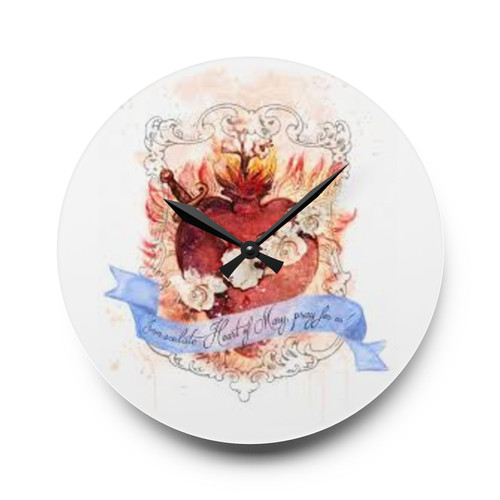 Immaculate Heart Wall Clock: Time in Mary’s Grace | CatholicMall.net