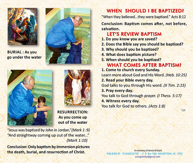 UNDERSTANDING BAPTISM