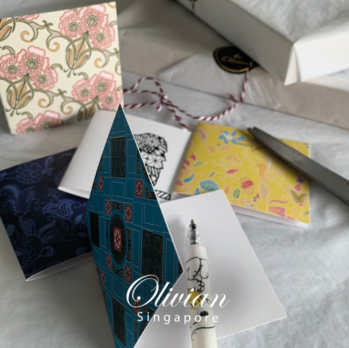 Mini folding card (5 design in a pack) | Olivian