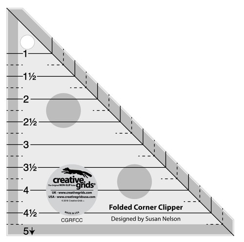 Creative Grids Folded Corner Clipper Ruler CGRFCC Tool | Stacy's Styles