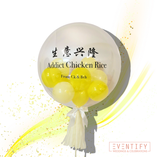 36" Helium Bubble Balloon with 20 Pcs Mini Balloons | Eventify