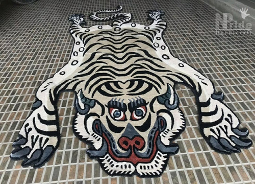 White Tiger Rug 3 Sizes 089 | NPride Rugs & More