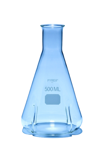 2000ML CONICAL BAFFLE FLASK, Pack of 1 | lsscientific