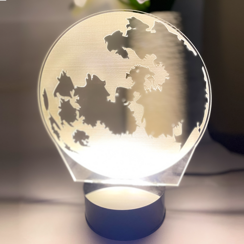 Atlas 3D engraved LED lamp | CoartsLighting