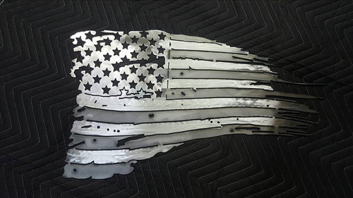 Unpainted Tattered Flag | turnerdesignworks