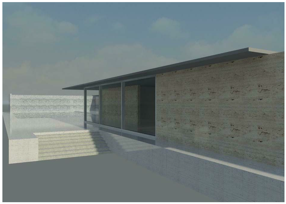 3D Revit Barcelona Pavillion | archportfolio