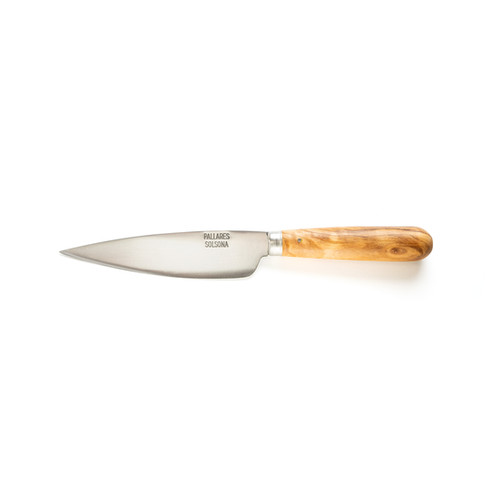 Rounded kitchen knife 11cm with olivewood handle | Pallares Solsona