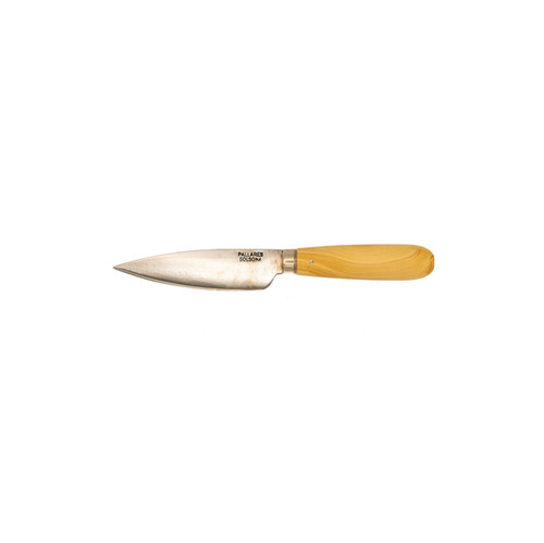 Rounded kitchen knife 9cm with boxwood handle | Pallares Solsona