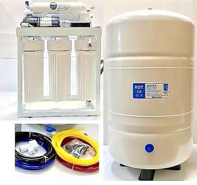 Light Commercial Reverse Osmosis Water System 200 GPD With Booster Pump ...