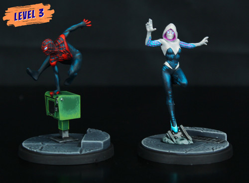 Marvel Crisis Protocol: Spider-Man and Ghost-Spider | CB3s Studio & Gaming