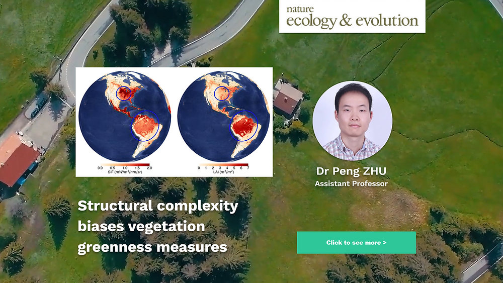 Dr. Peng Zhu's recent publication in Nature Ecology & Evolution