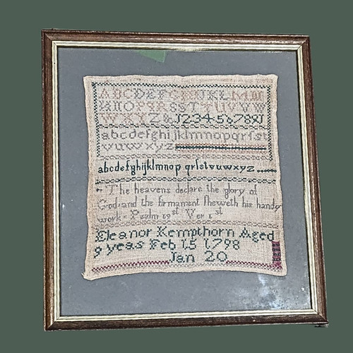 Antique 1798 Georgian sampler 227 years old unbelievable! By Eleanor ...