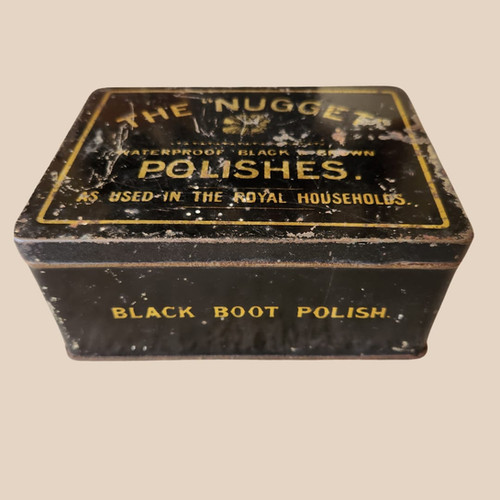 Vintage the nugget boot polish tin