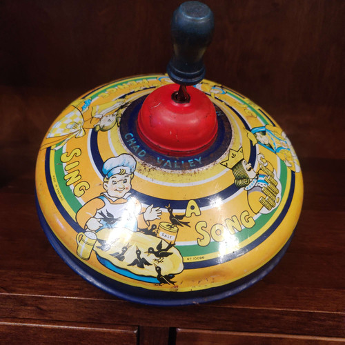 Vintage 1950s Chad valley spinning top