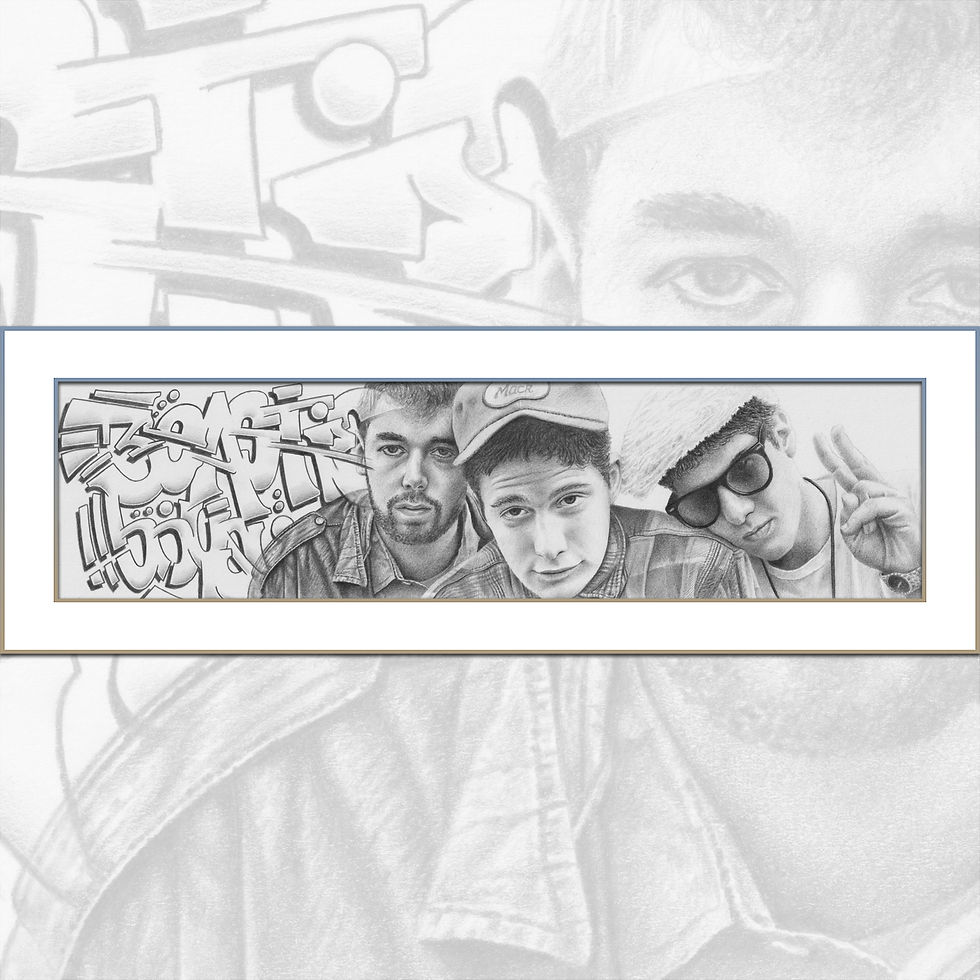 Beastie Boys Original Drawing | skateboardart