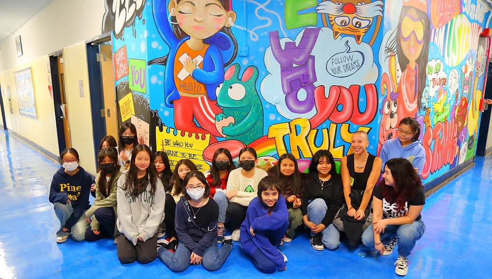 I.S.220 Mural Reveal & Senior Week 2023!