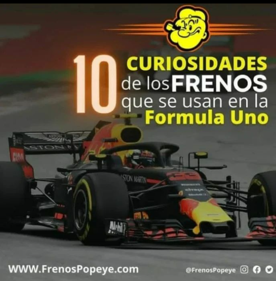 10 curiosidades de los frenos que se usan en los Fórmula 1.