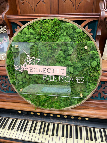 Round Moss Sign | Borrowed Eclective