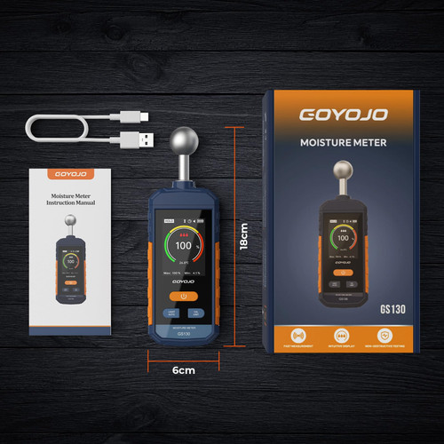 Digital Non-Contact Wood & Wall Moisture Meter – Pinless Damp Detector ...