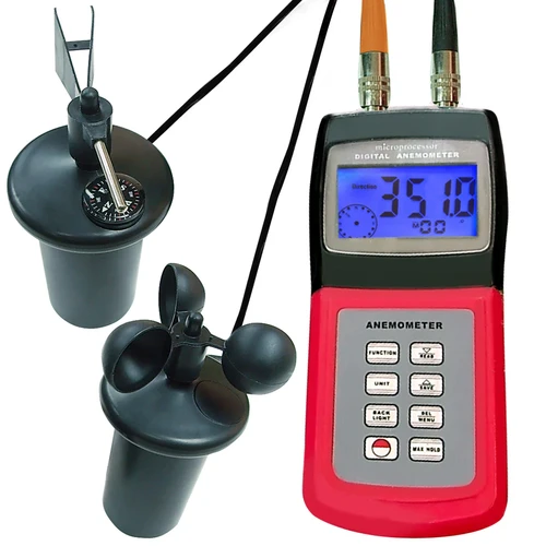 Multi-Function Digital Anemometer with Speed, Flow, Direction ...