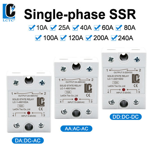 Single-Phase Solid State Relay – DC to AC / AC to AC / DC to DC Control ...
