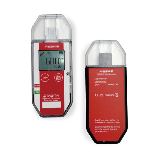 Single-Use Temperature & Humidity Data Logger – LCD Display | Hard Case ...