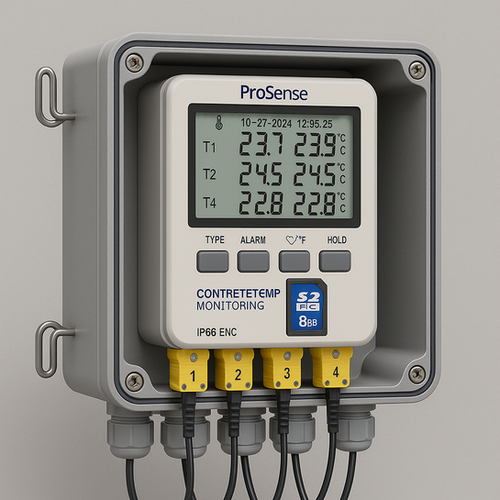 Concrete Temperature Monitoring Kit- Logger, Enclosure and Sensors | ProSense Solutions