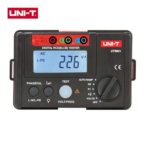 Digital RCD & ELCB Tester with AUTO RAMP and Trip Time Measurement ...