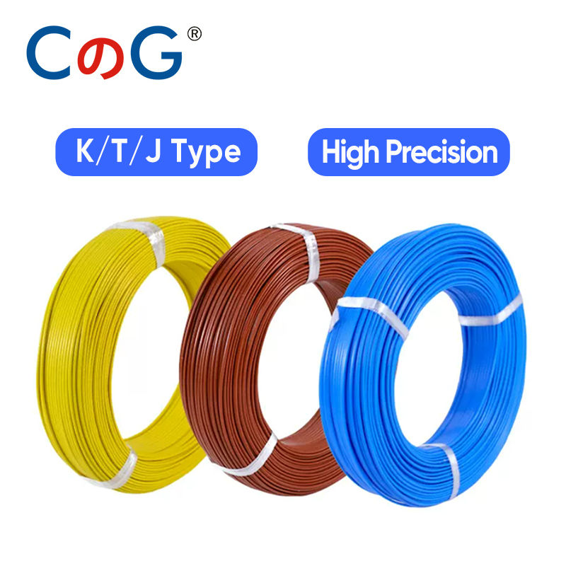 CG K/T/J Type 2*0.3/2*0.5mm 2 core PTFE Insulator Shielded Thermocouple ...