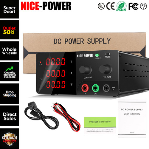 High-Power Adjustable DC Switching Power Supply – Encoder Control, CV ...