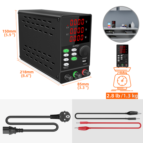 Programmable DC Bench Power Supply – Adjustable Output with Memory ...