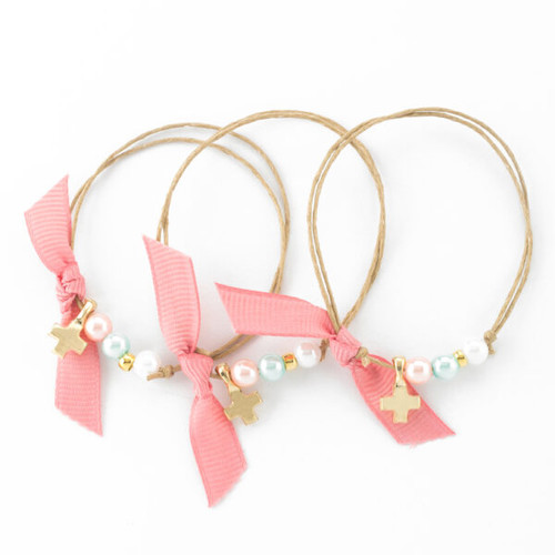 Gold Cross with Multi Coloured Beads Martirika/Witness Bracelet | The ...