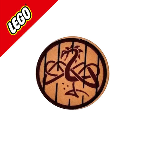 LEGO® 2x2 Round Tile, Dragon Print | Pickle Bricks