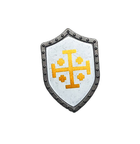 Templar Heater Shield - Jerusalem | Pickle Bricks