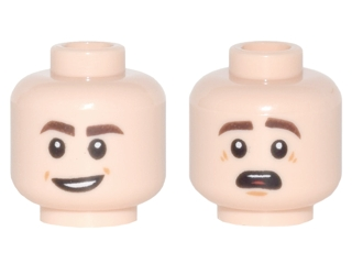 LEGO® Minifigure Head Open Mouth Smile / Scared | Pickle Bricks