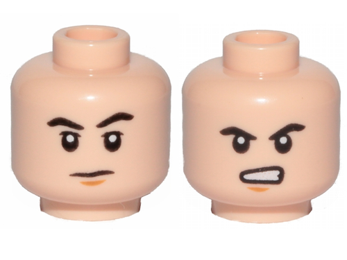 LEGO® Minifigure Head Neutral / Angry | Pickle Bricks
